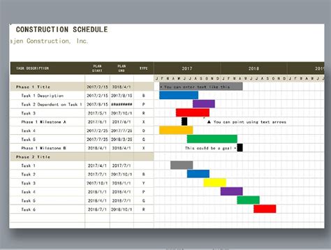Scope Of Work Excel Template