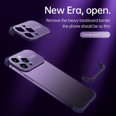 Naked sense corner pad bảo vệ ống kính cửa sổ lớn vỏ tpu kim loại mờ