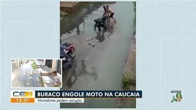 CETV 1ª Edição Fortaleza Moradores de Caucaia sofrem buraco no