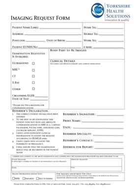 Fillable Online Imaging Request Form Fax Email Print PdfFiller
