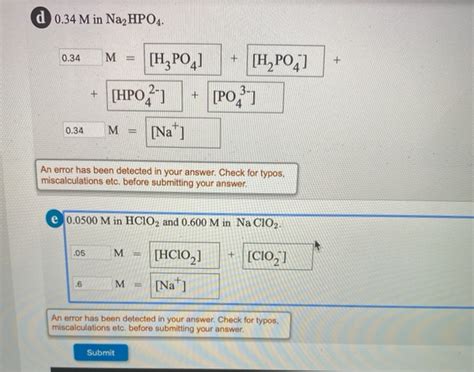 Solved Write The Mass Balance Expressions For A Solution Chegg