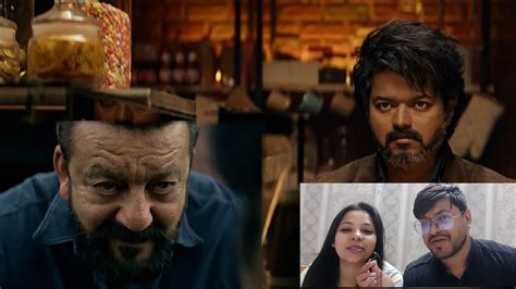 LEO Official Trailer Reaction Hindi Thalapathy Vijay Sanjay Dutt