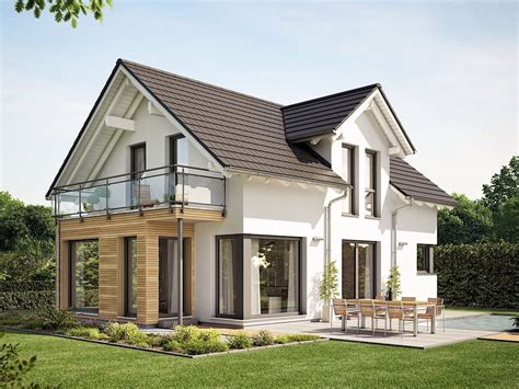 Modernes Einfamilienhaus Mit Satteldach Erker Anbau Eigenheim Bauen B