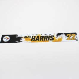 Pittsburgh Steelers 22 Najee Harris Game Used Locker Room Nameplate Vs
