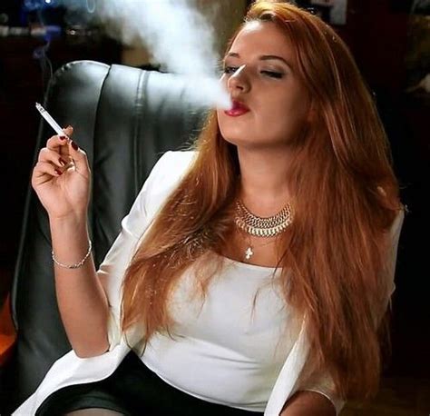 Smoking Ladies Girl Smoking Beautiful Redhead Lovely