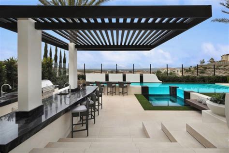 4K Aluminum Modern Pergolas Modern Phoenix By Oasis Patio Cover
