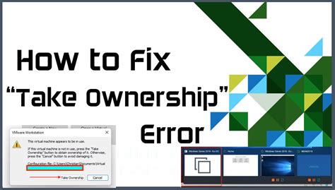 The VM Appears To Be In Use Taking Ownership Failed TechDirectArchive