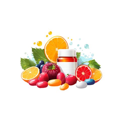 Complejo De Vitaminas Y Minerales Esenciales PNG Dibujos Vitaminas