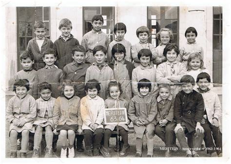 Photo de classe Année scolaire 1963 1964 de 1963 école Primaire Et