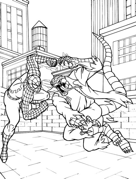 Spider Man Vs Carnage Coloring Pages
