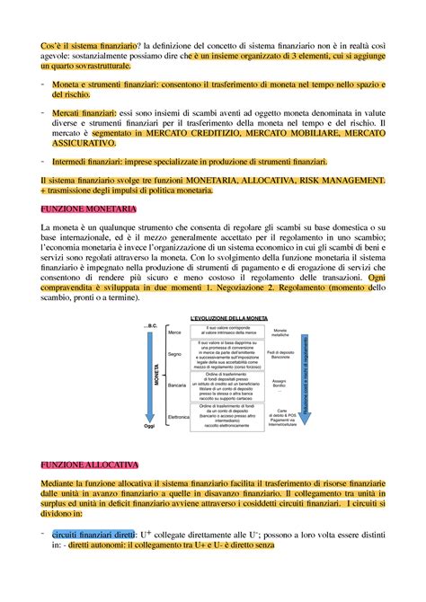 Sistema Finanziario dispensa sistemi Cosè il sistema finanziario