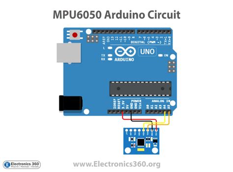 interfacing mpu6050 accelerometer and gyro sensor with arduino electronics 360