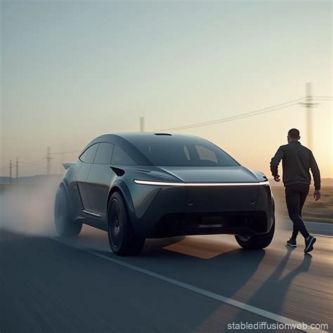 Tesla Cybertruck As Portrayed In The New Grand Theft Auto Game Prompts