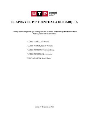 Nuevas propuestas políticas Universidad Tecnológica del Perú