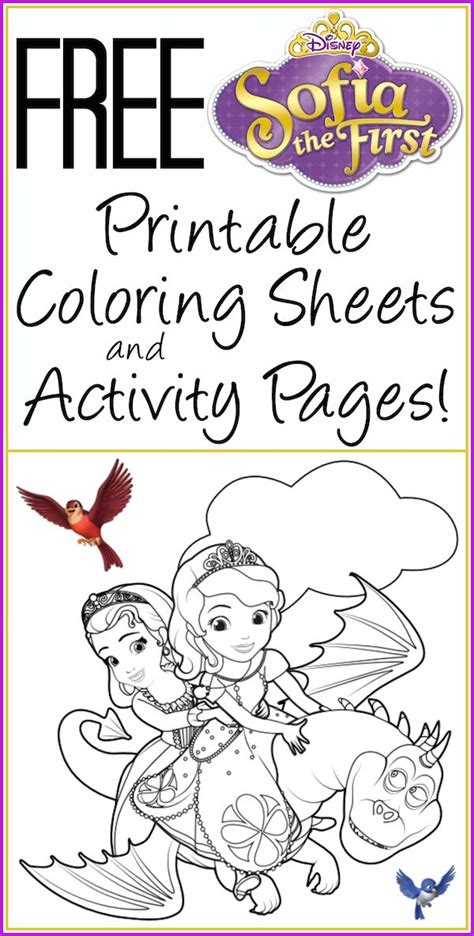 Free Printable Sofia The First Coloring Pages And Activity Sheets