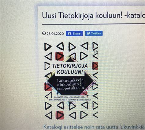 Suomen Tietokirjailijat Suosittelee Uudessa Tietokirjoja Kouluun