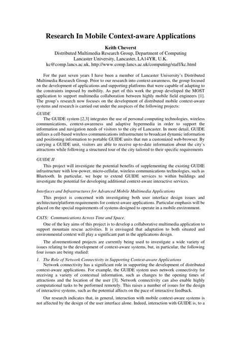 pdf research in mobile context aware applications