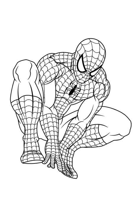 Homem Aranha Bonito Para Colorir Imprimir Desenhos