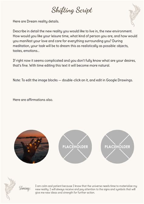 Script Shifting Template