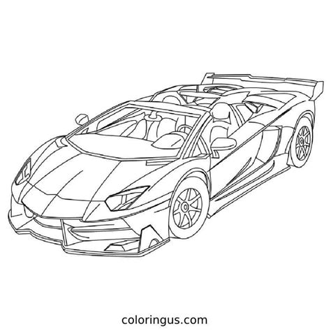 Lamborghini Coloring Pages Free Printable PDF