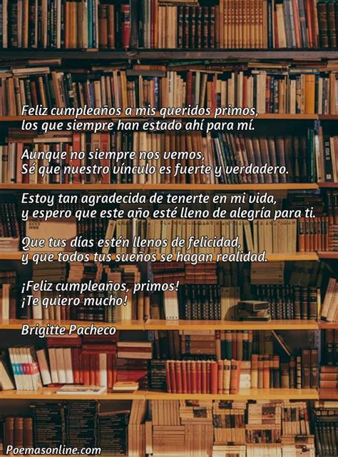 5 Mejores Poemas de Cumpleaños para Primos Poemas Online