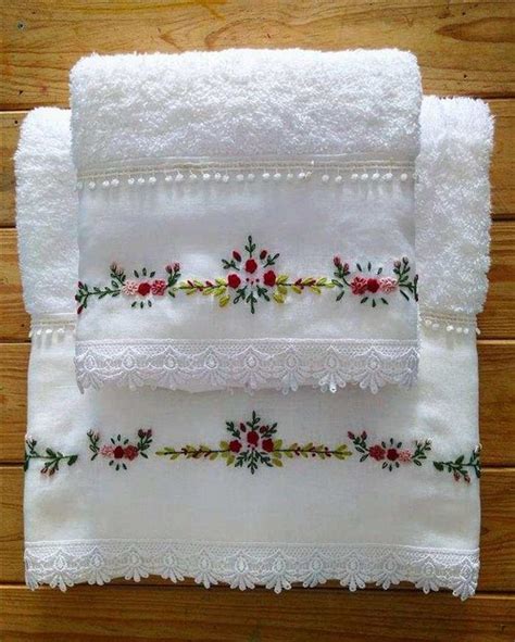 Bordar toallas navideñas 10 Ideas geniales Bordados a Mano