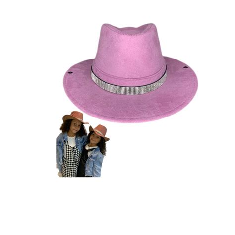 Chapéu Cowboy Country Rodeio Festa Peão Feminina Faixa Brilhosa
