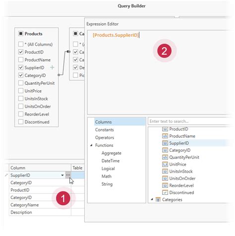 Sql Query Builder Wpf Net Reporting Tools Devexpress Documentation