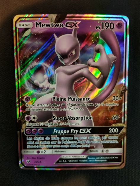Carte Pokemon Mewtwo Gx Légendes Brillantes Français Fr rare Kaufen