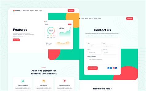 Modern SaaS Webflow Template Softech X BRIX Templates