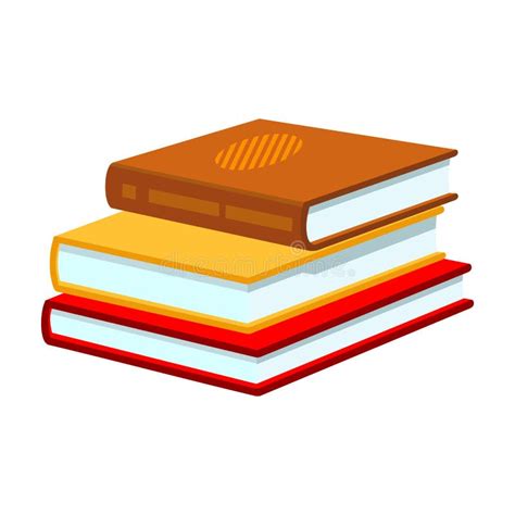 Icono Vectorial De La Pila De Libros Icono Vectorial De Caricatura
