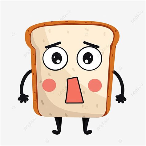 卡通麵包吃驚表情 吃驚表情 吃驚 驚訝素材圖案PSD和PNG圖片免費下載