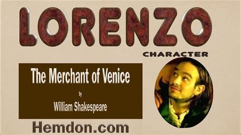 Lorenzo Character Sketch The Merchant Of Venice By William