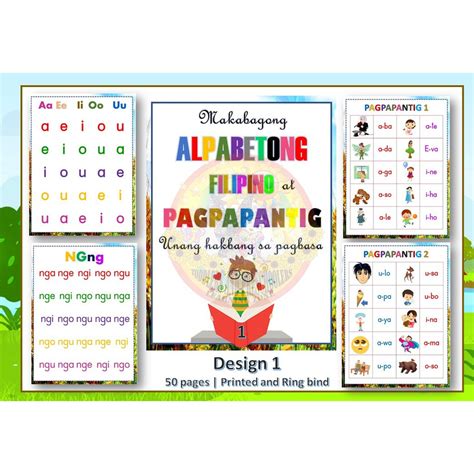 LAMINATED ABAKADA At Pagpapantig Unang Hakbang Sa Pagbasa Book Shopee