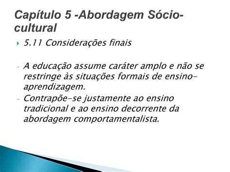 Abordagem S Cio Cultural Ppt Carregar