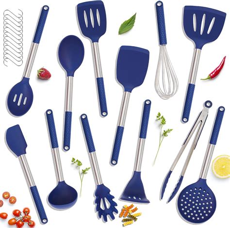 Amazon Kaiihome Silicone Kitchen Utensils Set Pieces Cooking