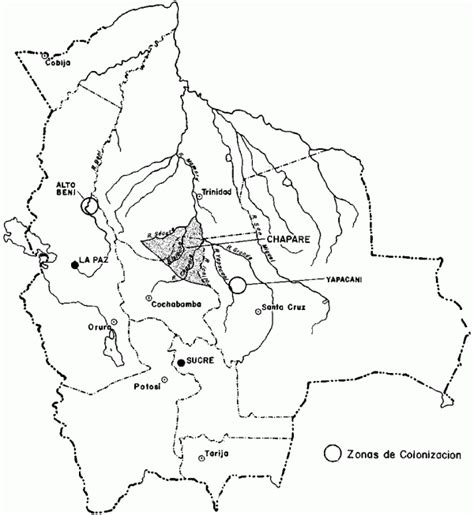 Mapas de Bolivia para colorear Colorear imágenes