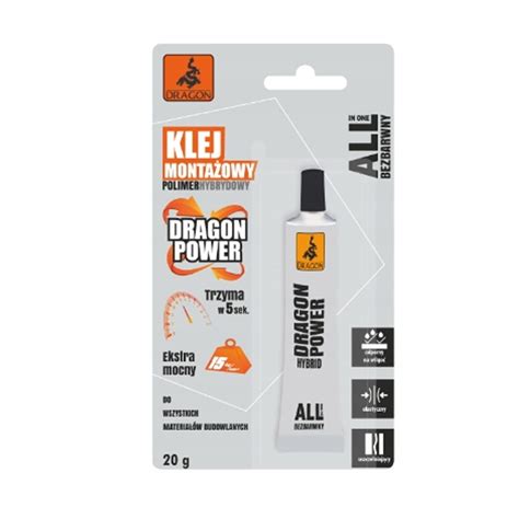DRAGON POWER Klej montażowy polimer hybrydowy 20g blister
