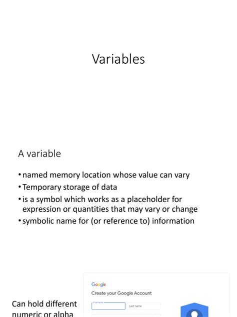 variables pdf pdf data type integer computer science