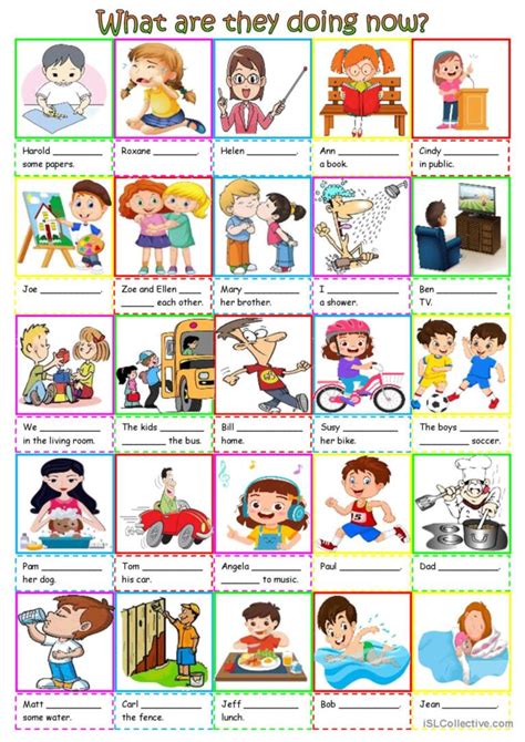 Present Continuous English Esl Worksheets Pdf Doc