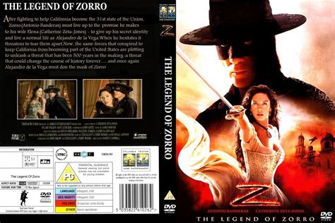 Covers Box Sk The Legend Of Zorro Front Dvd High Quality Dvd