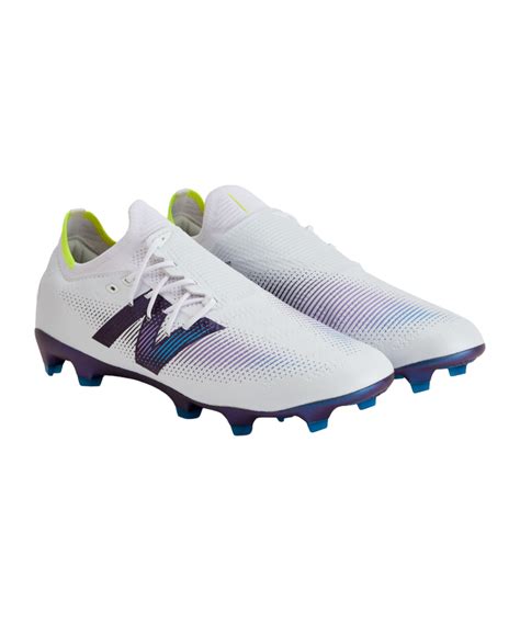 New Balance Furon V7 Pro FG Weiss FUOS Fussballschuh Nocken Rasen
