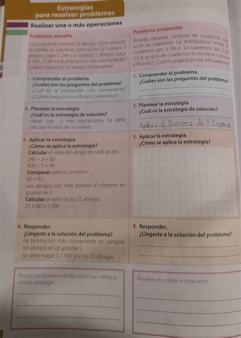 1 Comprende el problema Cuáles son las preguntas del problema Cuál