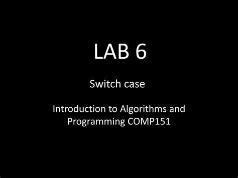 introduction to algorithms and programming comp ppt download