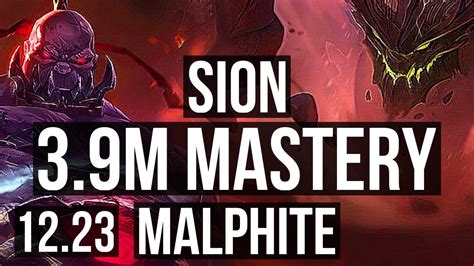 Sion Vs Malph Top M Mastery Games Euw Master