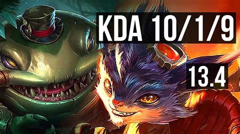 TAHM Vs RUMBLE TOP 10 1 9 1 8M Mastery 1000 Games Godlike KR