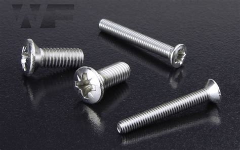 M2 5 X 30mm Machine Screw Pozidriv Raised Countersunk In A2 Stainless