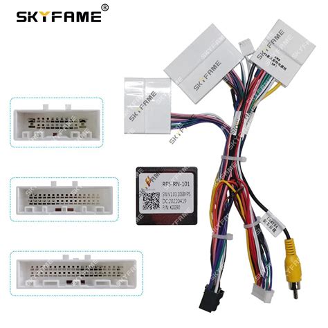 SKYFAME Car 16pin Wiring Harness Adapter Canbus Box Decoder Android