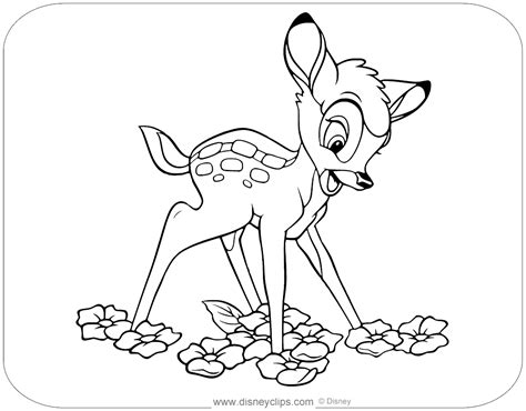 Free Printable Bambi Coloring Pages Disneyclips