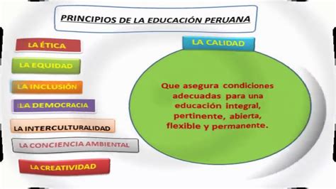 Los Principios De La Educaci N Peruana Video Capacitaci N Para